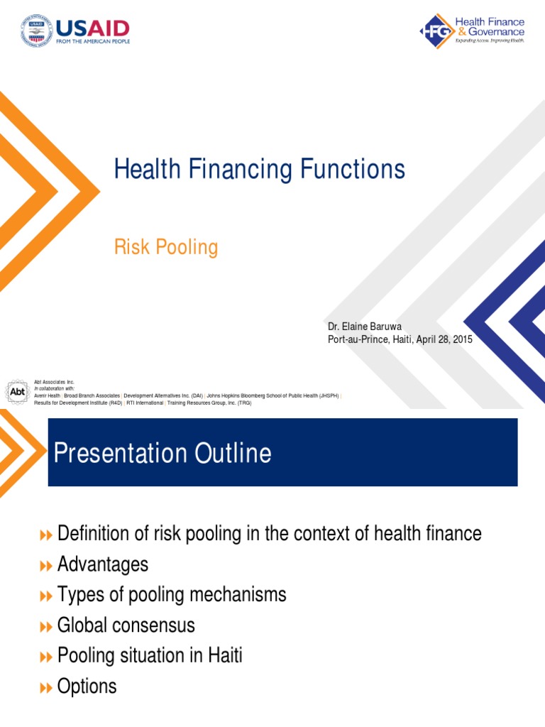 Risk Pooling in Haiti: Advancing Equity and Efficiency in Health ...