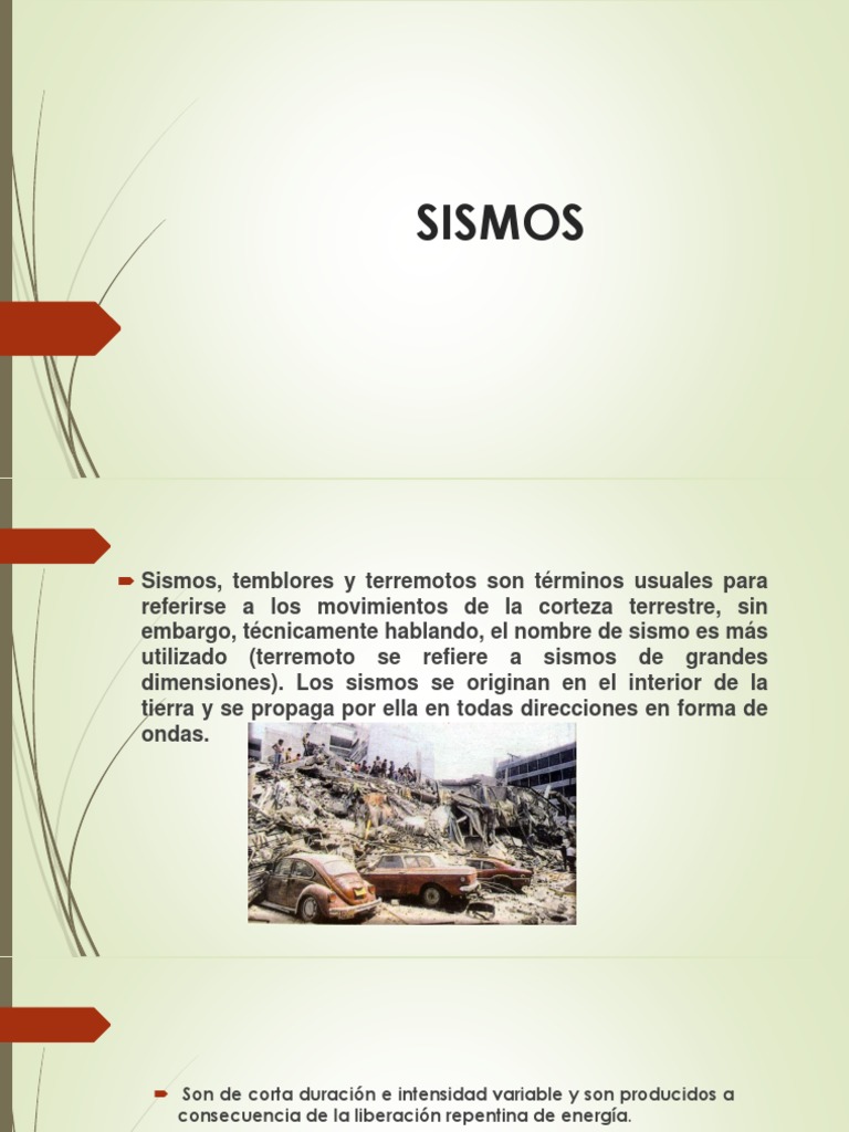 Sismos Presentacion-2 | PDF | Temblores | Placas tectónicas