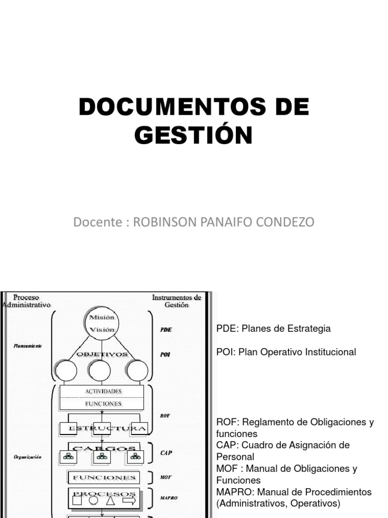 Clase 10 Documentos de Gestion | PDF | Servicio Civil | Regulación