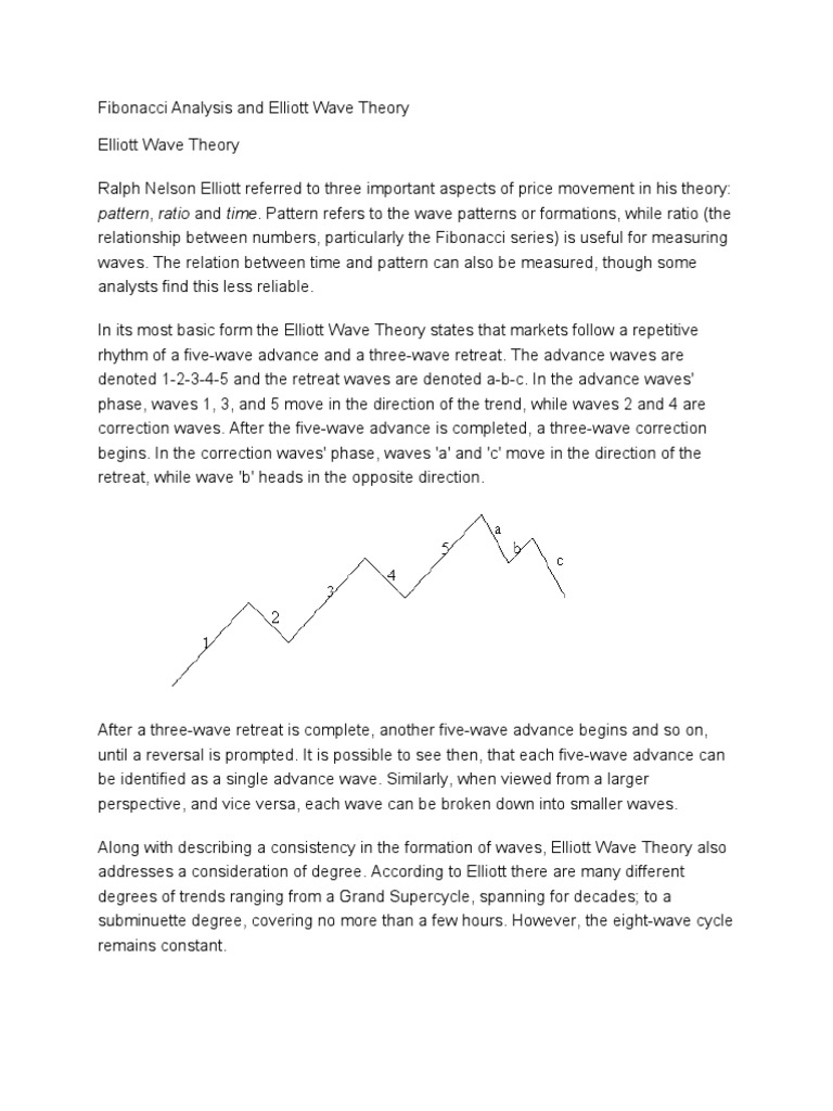 Fibonacci Analysis and Elliott Wave Theory | PDF | Teaching Mathematics