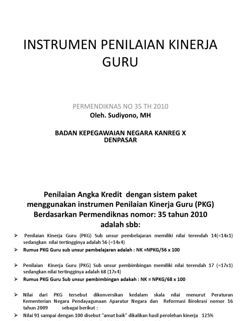 SKP Untuk Guru | PDF
