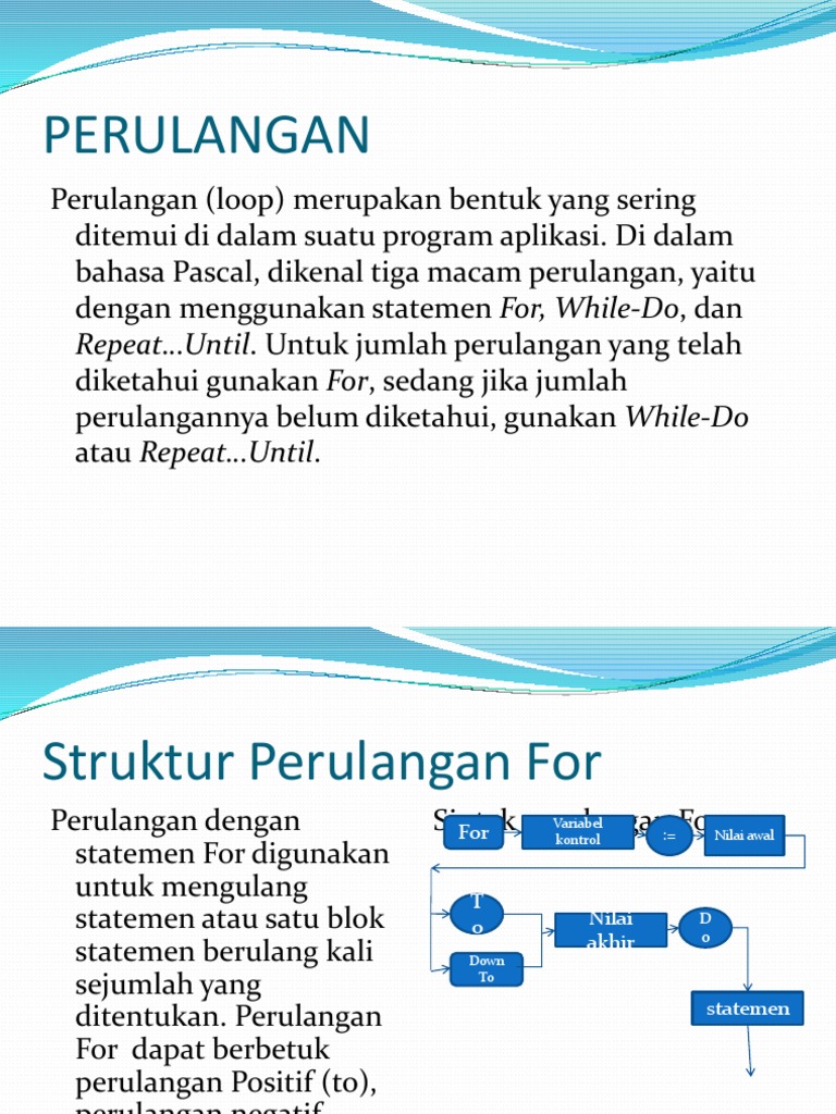 Materi Pascal Perulangan | PDF