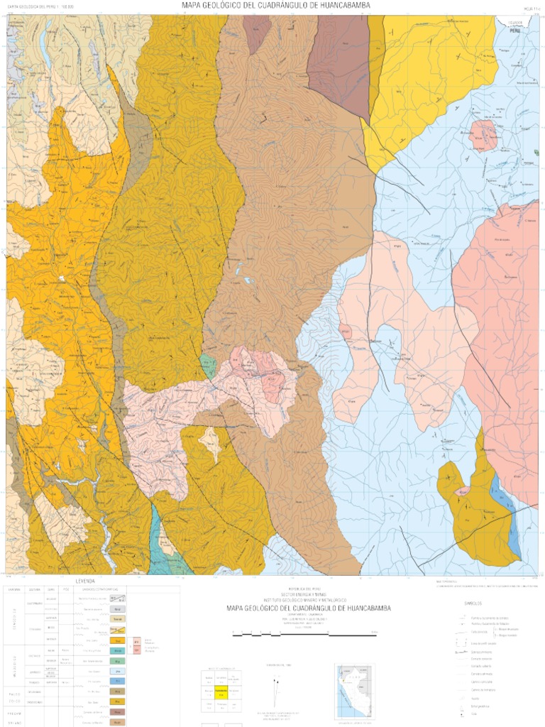 Mapa de Cuadrangulo de Huancabamba-11e | PDF