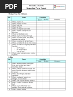 Control Valve Maintenance Checklist | PDF | Leak | Valve