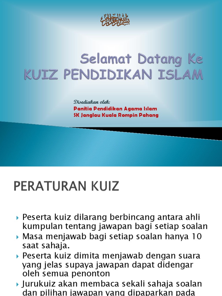 Kuiz Ramadhan Almubarak | PDF