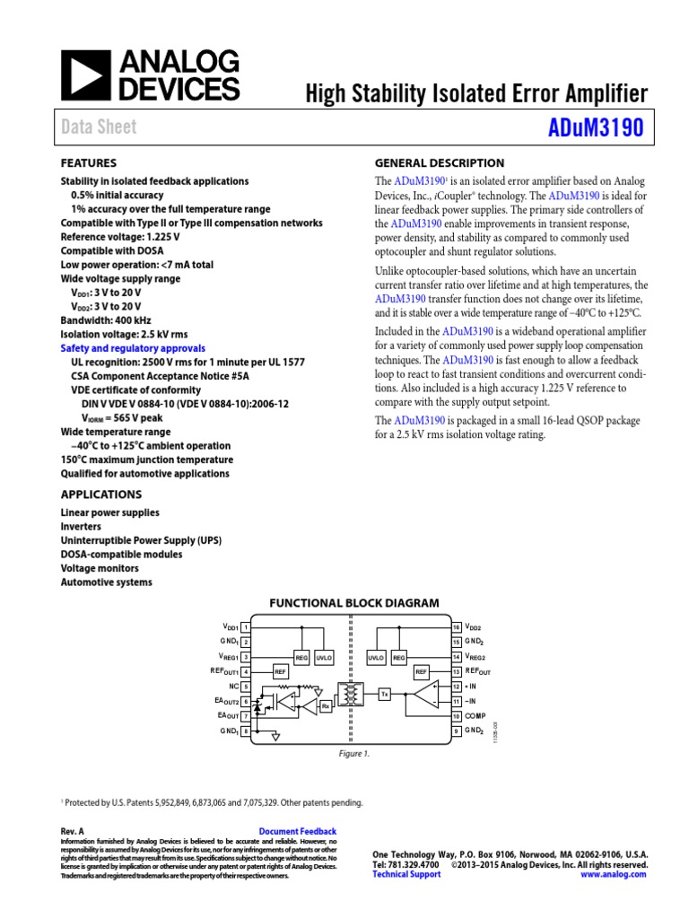 ADuM3190 879074 PDF | PDF | Nature