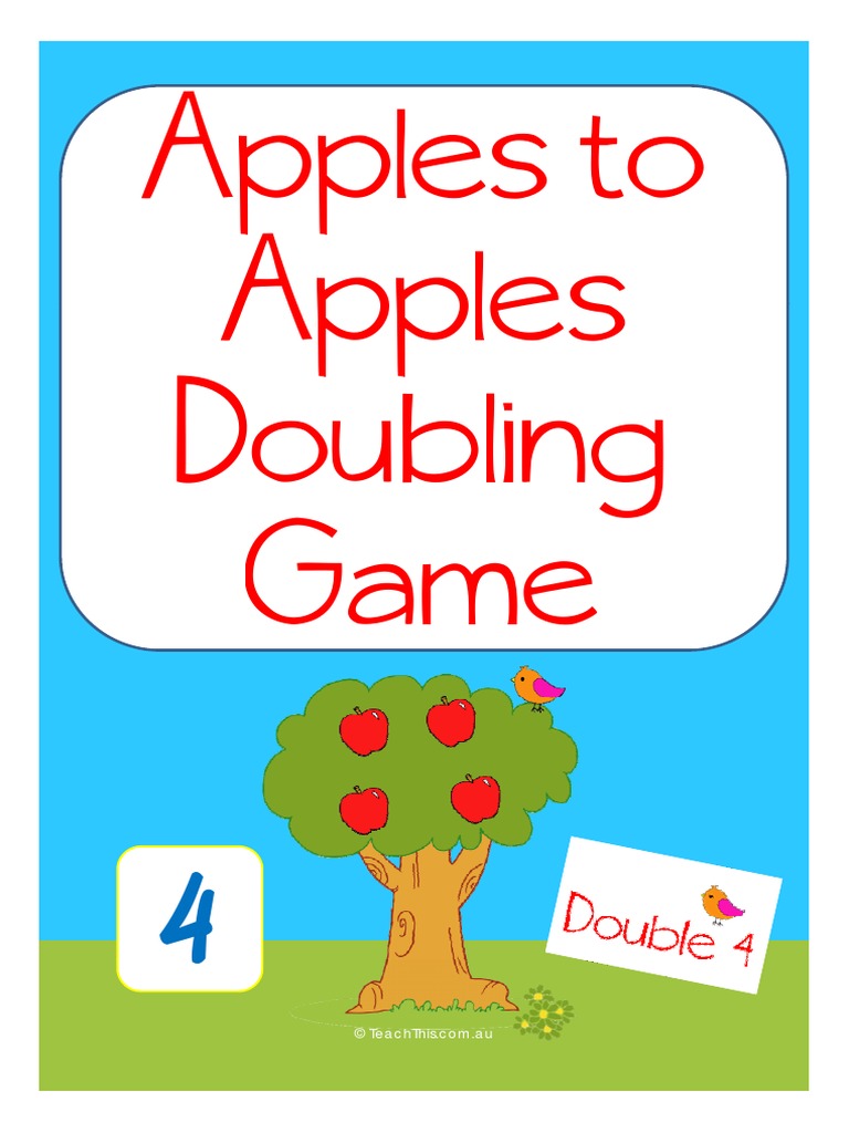 Apples To Apples To Apples Apples Doubling Doubling Game Game | PDF