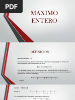 Funcion Maximo Entero | PDF | Entero | Conceptos matemáticos