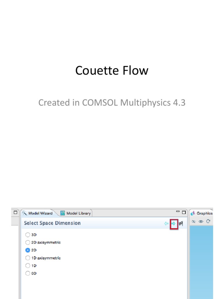 Couette Flow in Comsol | PDF
