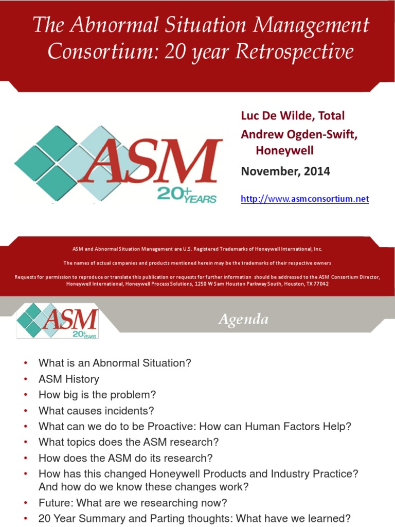 ASM Abnormal Situation Management | PDF | Simulation | Information