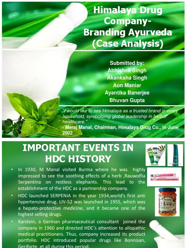 Himalaya Drug Company Case Analysis Main | PDF | Ayurveda ...