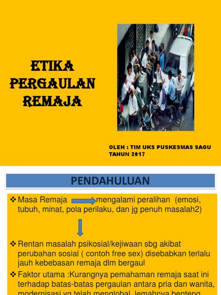 Etika PERGAULAN REMAJA | PDF