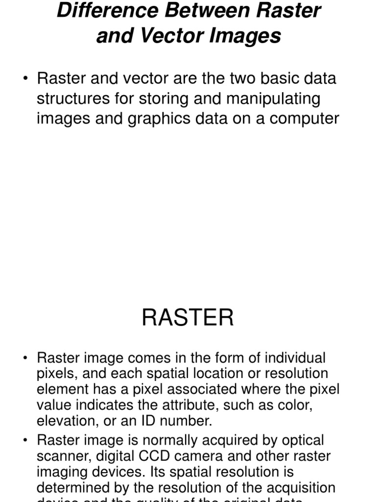 Difference Between Raster | PDF