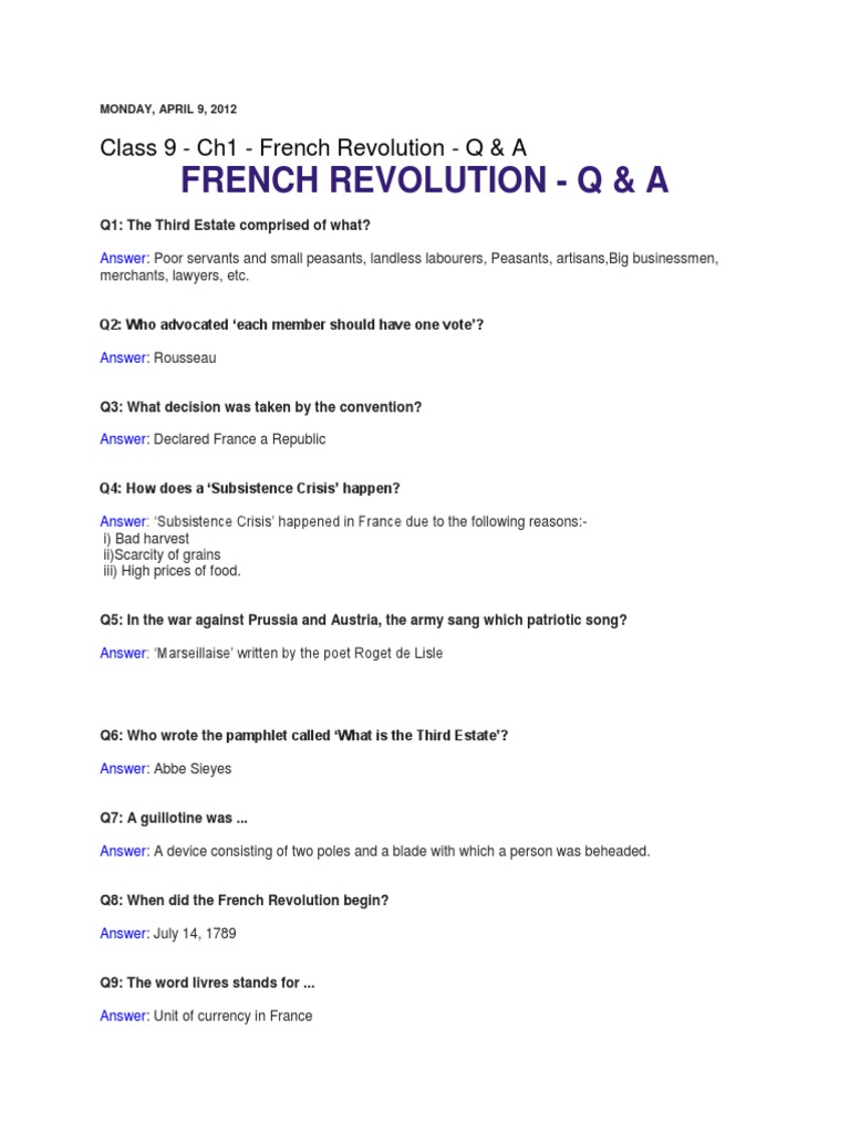 French Revolution | PDF | French Revolution | Natural And Legal Rights