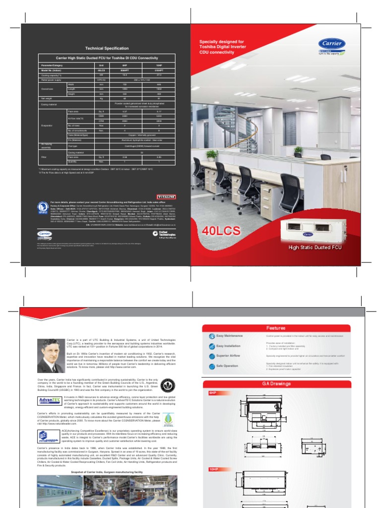 Catalogue - High Static Ducted FCU For Toshiba DI - Gurgaon India ...