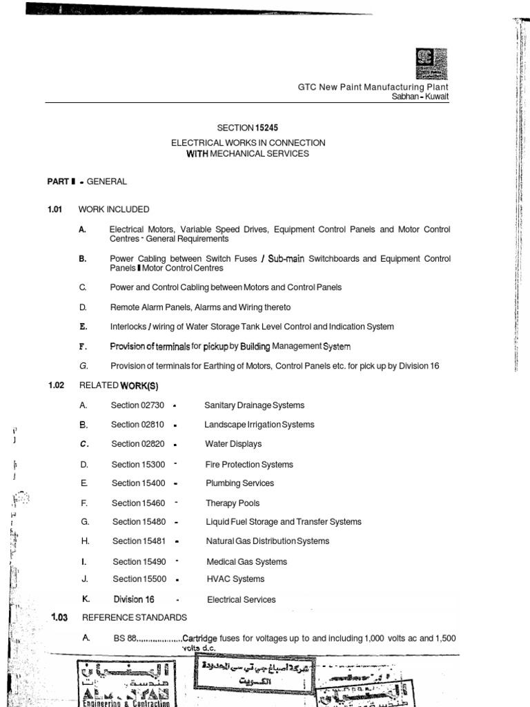 Electrical Works Connection To Mechanical Works | PDF | Electrical ...