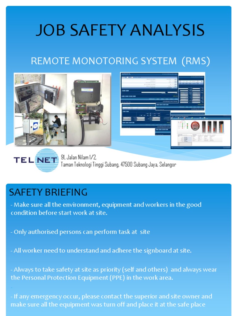 RMS Job Safety Analysis Guide | PDF | Personal Protective Equipment ...