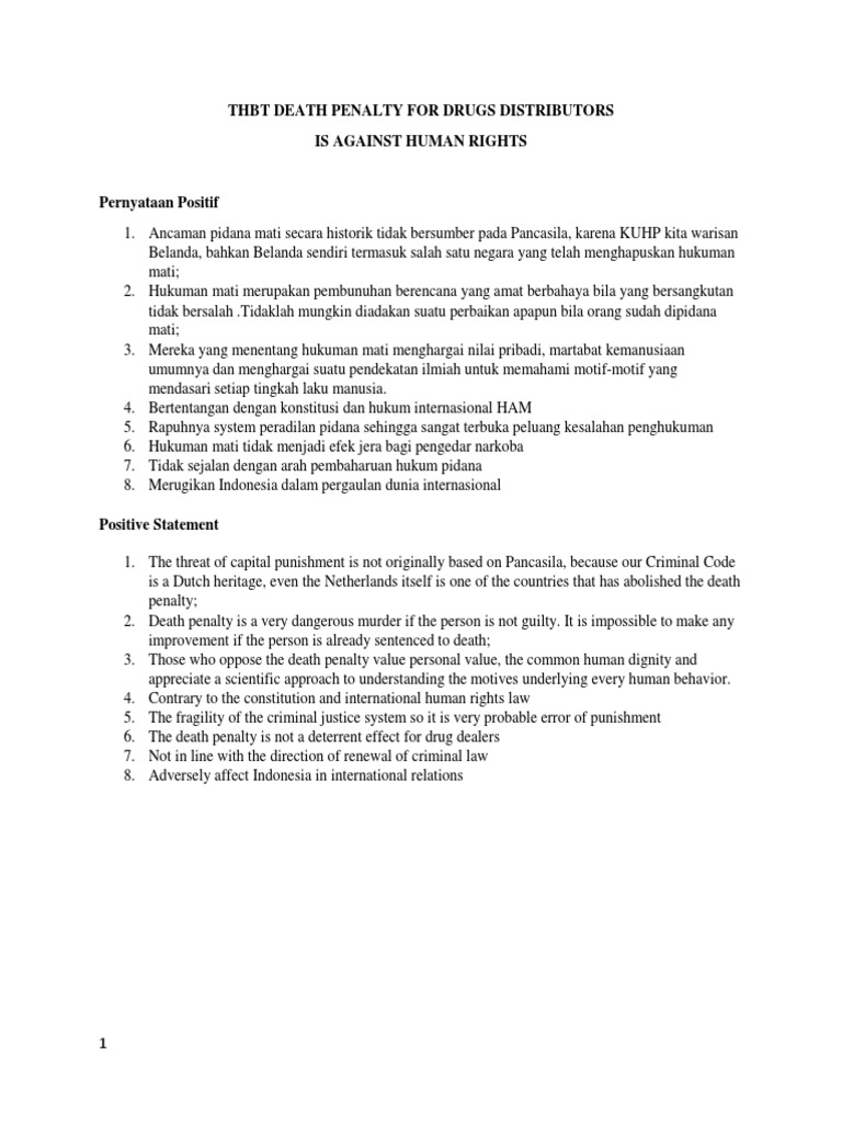 Point-Point Death Penalty | PDF | Capital Punishment | Ethical Principles