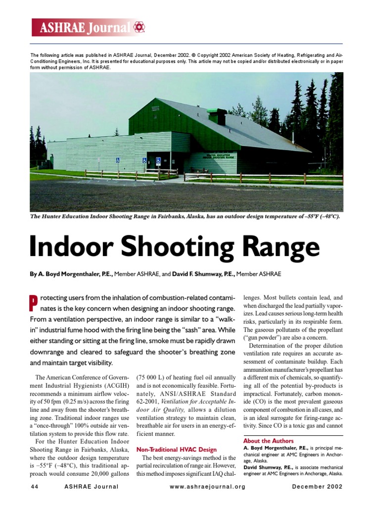 Shooting Range | PDF | Ventilation (Architecture) | Hvac