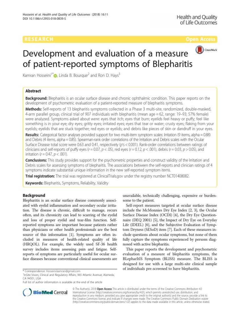 Development and Evaluation of A Measure of Patient-Reported Symptoms of ...