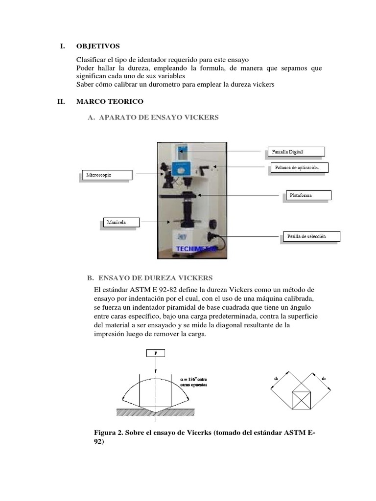 Vickers | PDF | Dureza | Materiales