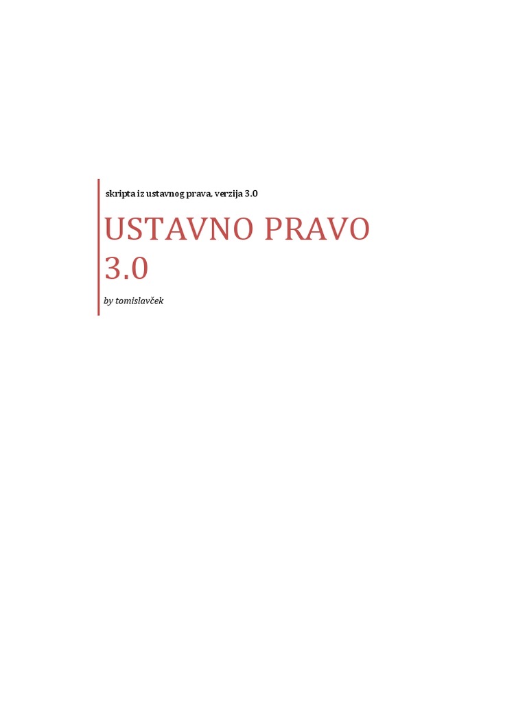 Ustavno Pravo - Skripta 2..docx Filename - UTF-8 Ustavno-Pravo-Skripta-2 | PDF