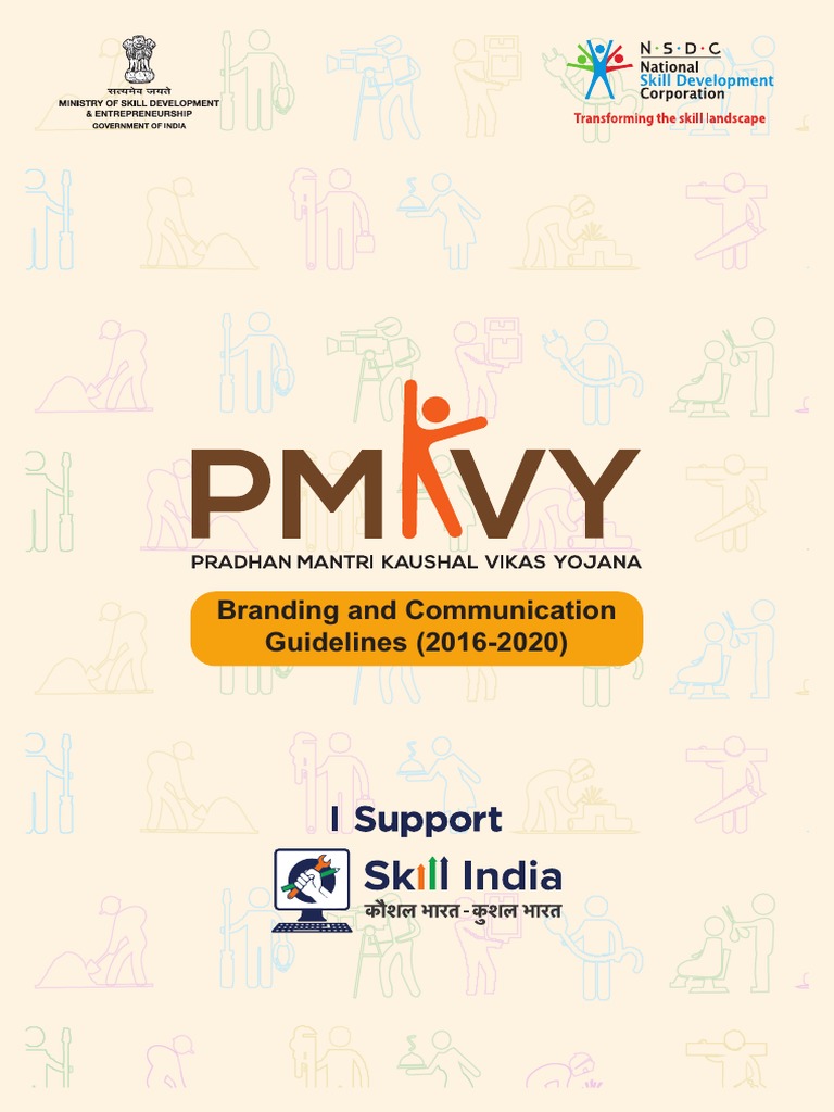 PMKVY Branding and Communication Guidelines 18th July 2016 PDF | PDF ...