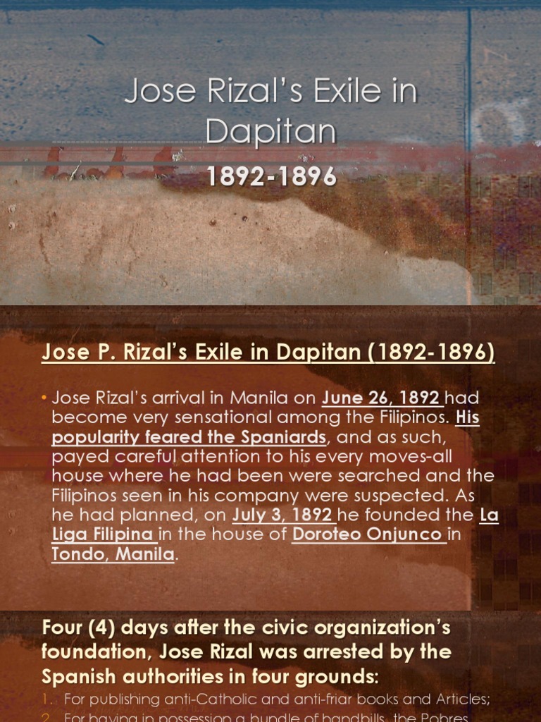 Jose Rizal's Exile in Dapitan | PDF