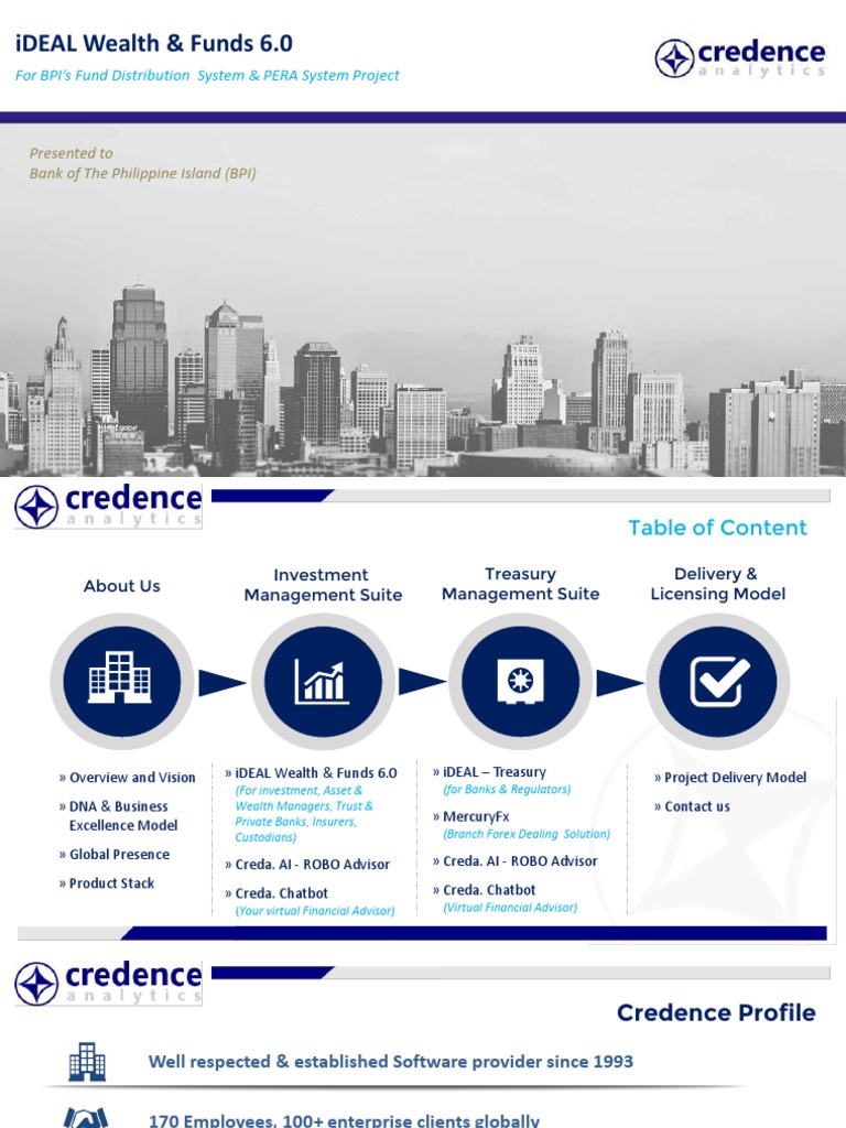 Credence Analytics Presentation For BPI | PDF | Model–View–Controller | Artificial Intelligence