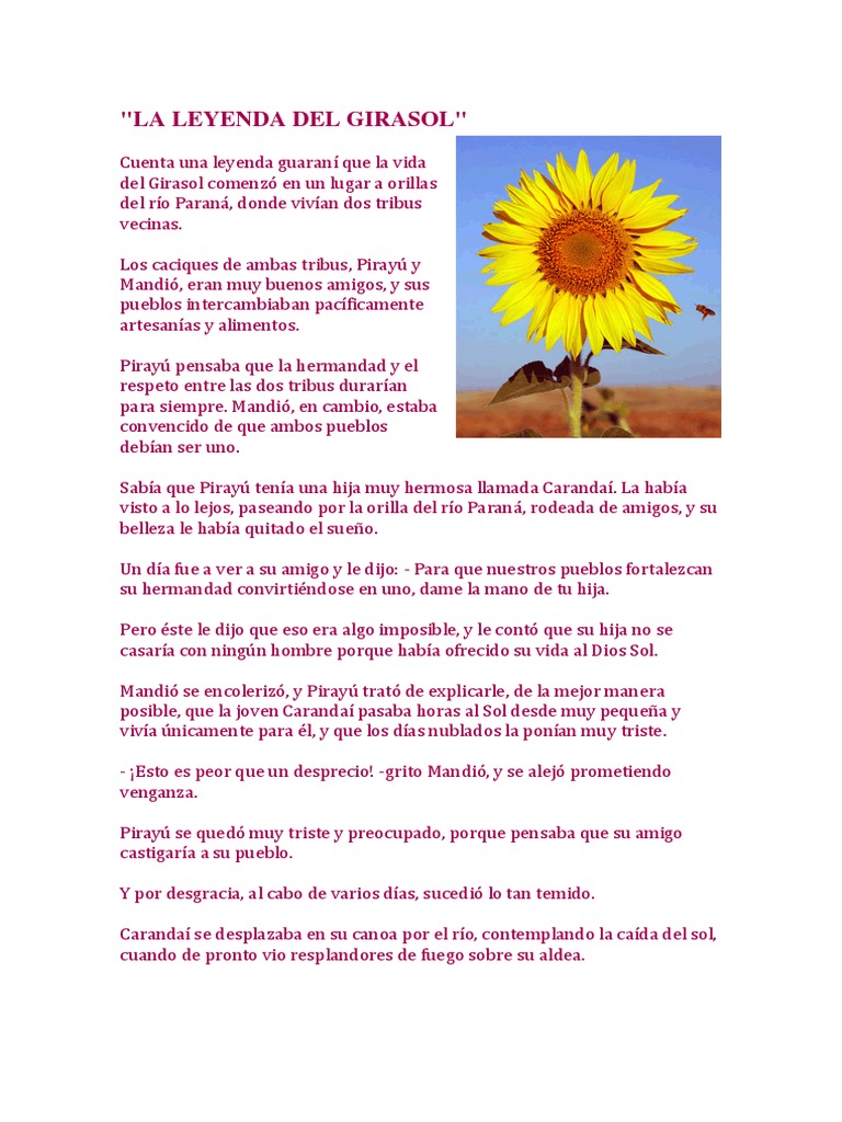 Leyenda Del Girasol | PDF