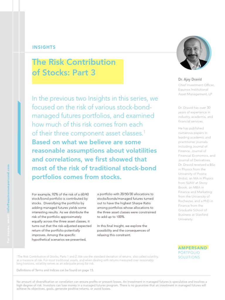 Insights - MF Risk Contribution Part 3 | PDF | Diversification (Finance ...