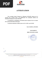 Modèle d'attestation de référence | PDF