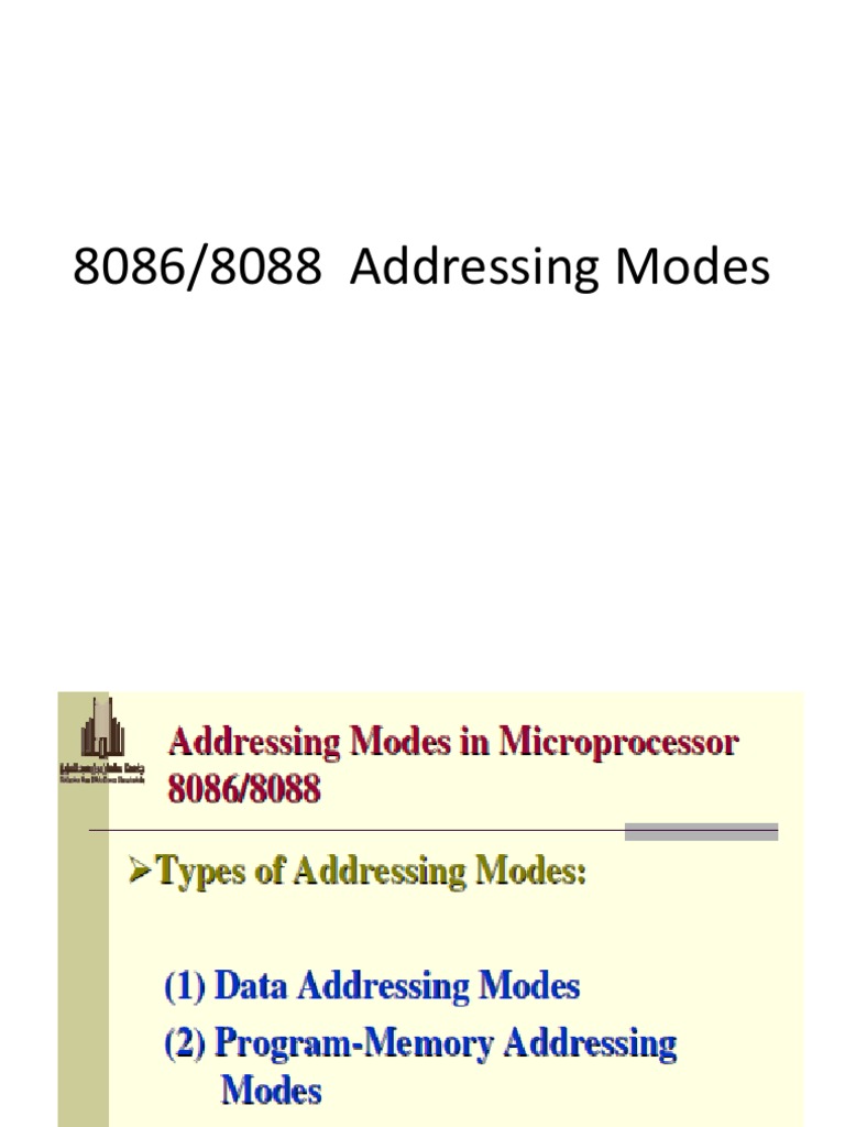 Addressing Modes | PDF | Array Data Structure | Data Management