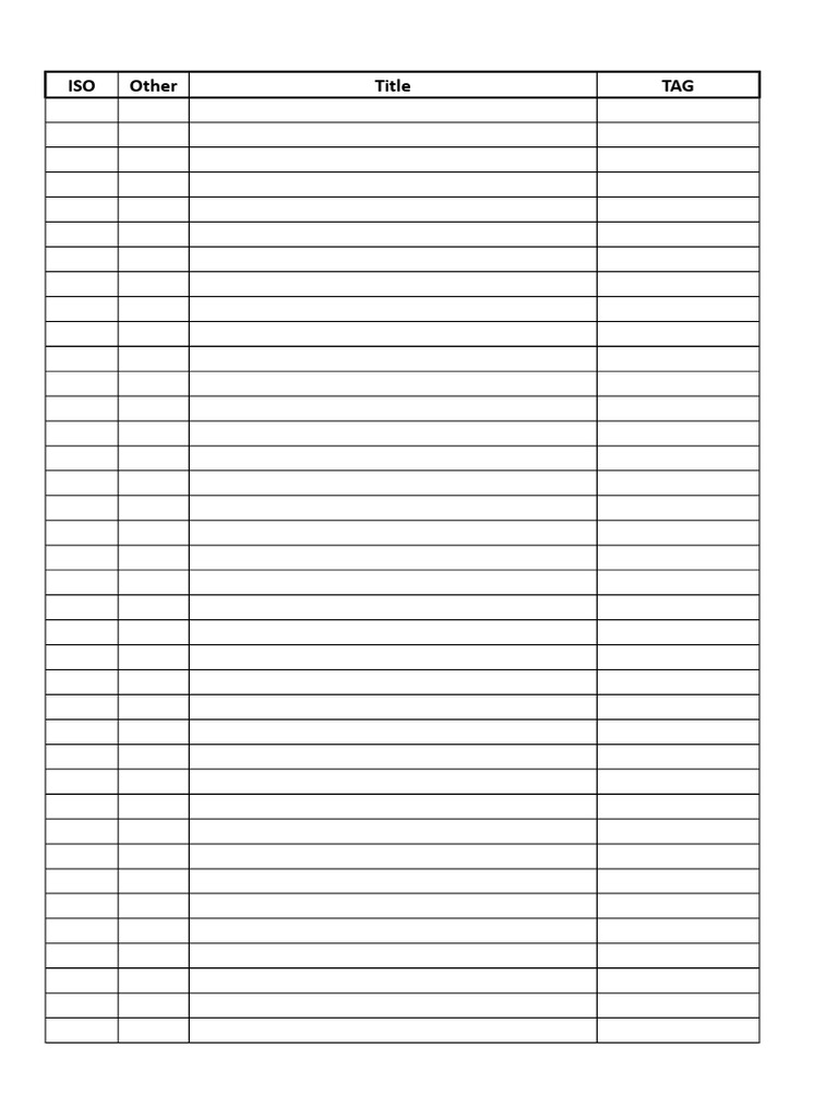 ISO Other Title TAG | PDF