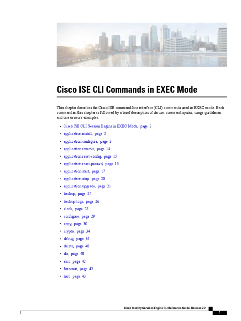 B Ise CLIReferenceGuide 22 Chapter 01 | PDF | Command Line Interface | Active Directory