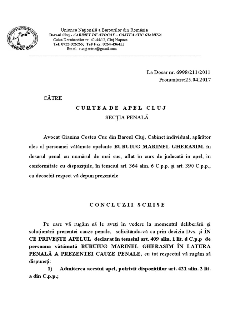 Concluzii Scrise | PDF