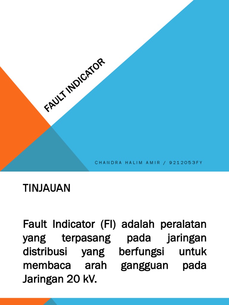 Fault Indicator Overview for 20 kV Networks | PDF | Science ...