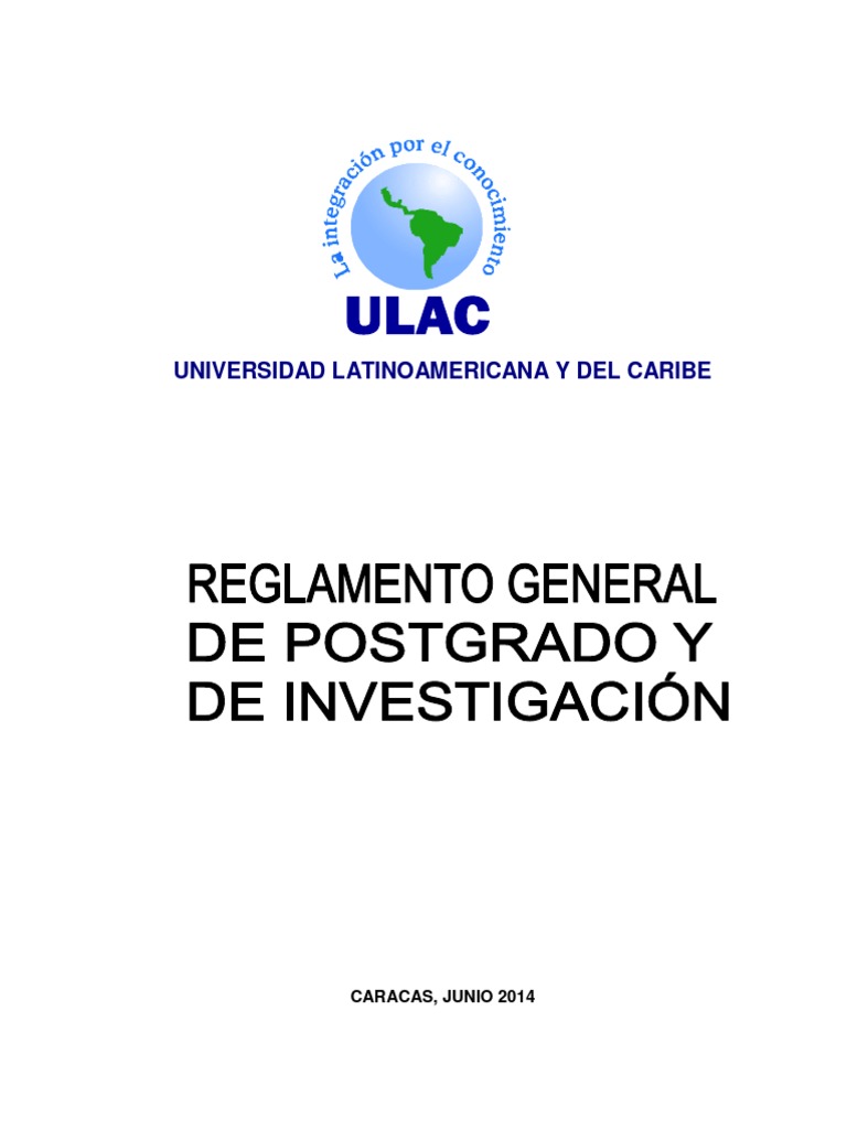 Universidad Latinoamericana Y Del Caribe: Caracas, Junio 2014