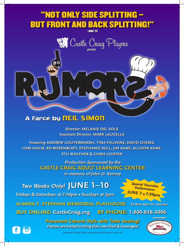 Rumors 11x17 Poster | PDF