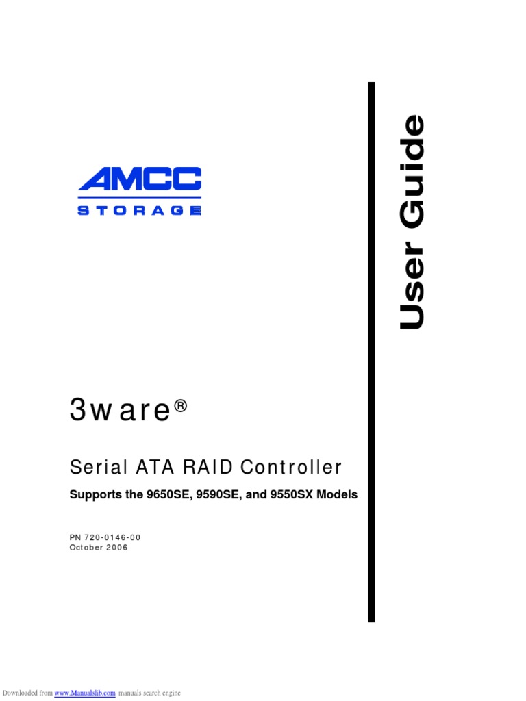 3wareSerialATAcontroller UserGuide | PDF | Command Line Interface | Html