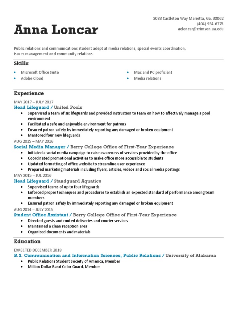 Anna Resume Clean 1 | PDF