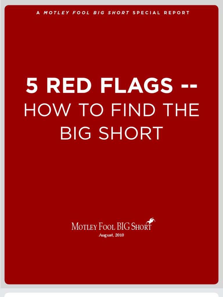 5 Red Flags | PDF | Short (Finance) | Revenue