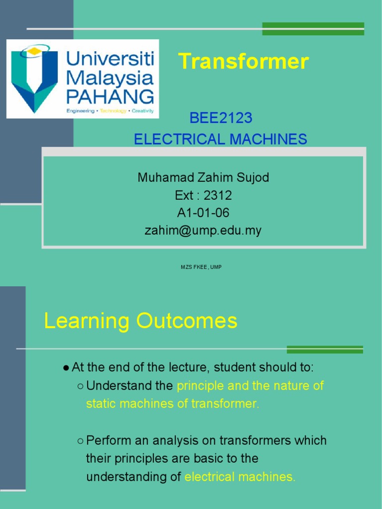 Chapter1-2 - Single Phase Transformer | PDF | Transformer | Alternating Current