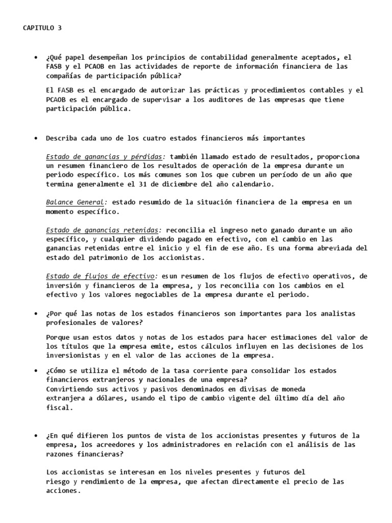 Finanzas - Capítulo 3 | PDF | Liquidez de mercado | Compartir (Finanzas)