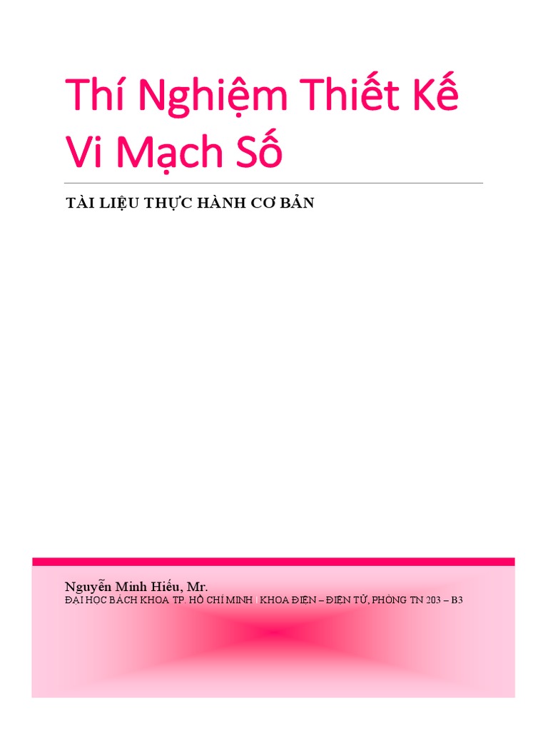 Digital IC Design Lab v1p0 20170324 PDF | PDF