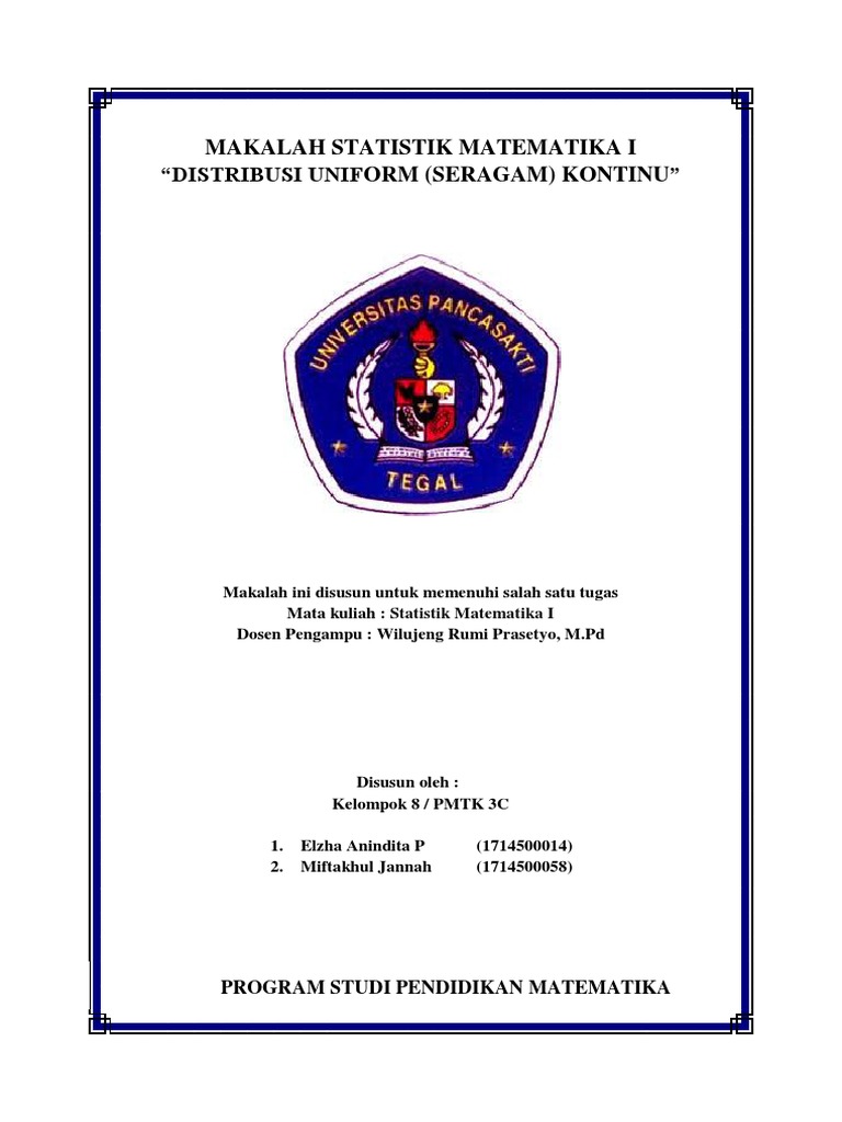 Distribusi Uniform Kontinu | PDF