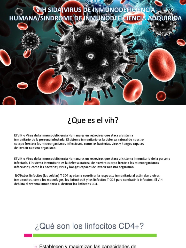 Presentación 1 | PDF | VIH / SIDA | VIH