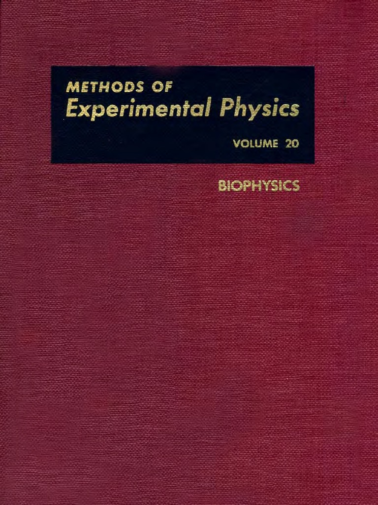 Experimental Biophysics | PDF | Relaxation (Nmr) | Raman Spectroscopy