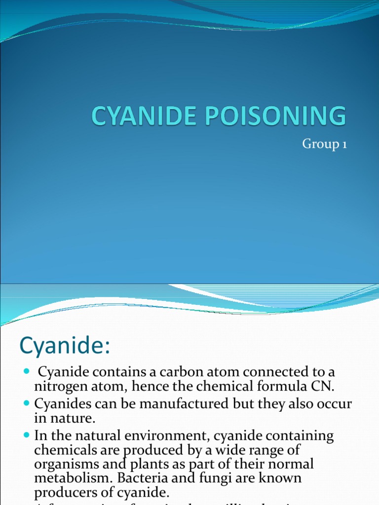 Cyanide Poisoning | PDF | Cyanide | Chemical Compounds