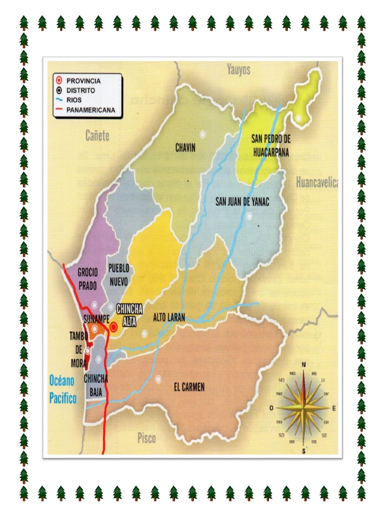 Mapa y Distritos de Chincha | PDF